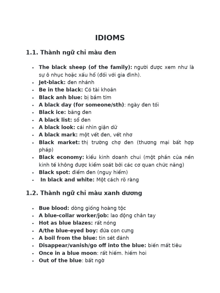 IDIOMS | PDF