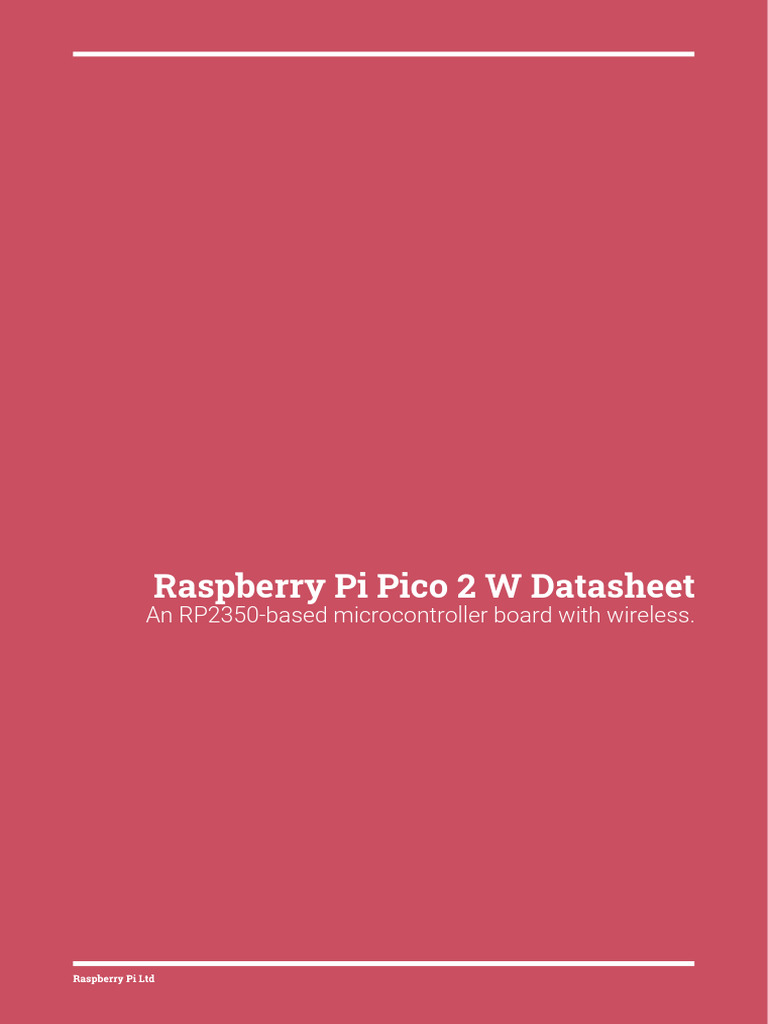 pico-2-w-datasheet | PDF | Analog To Digital Converter | Power Supply