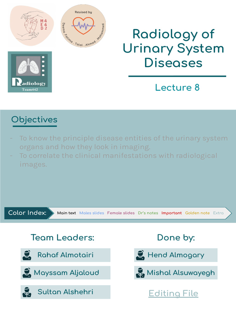 Urinary System Imaging Diseases Guide | PDF | Urinary Tract Infection ...