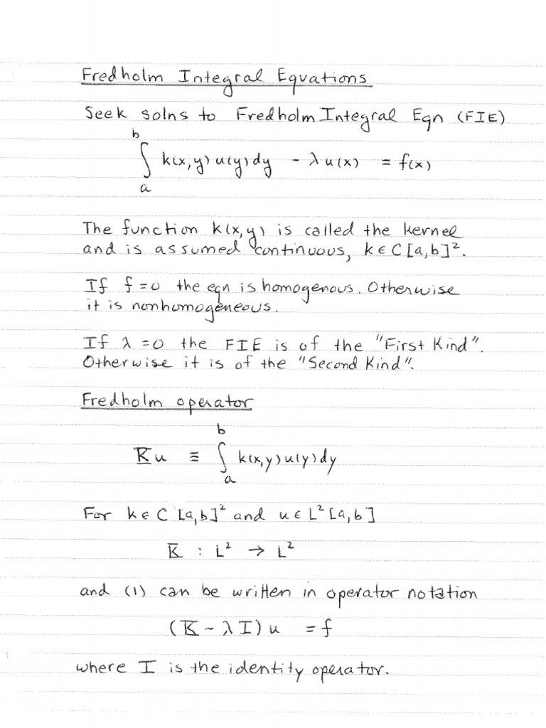 Integral Equations | PDF
