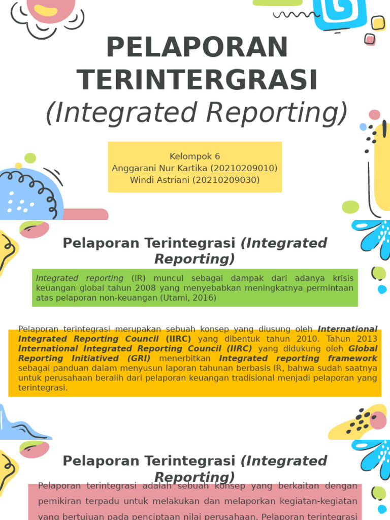 KEL.6 PELAPORAN TERINTEGRASI | PDF