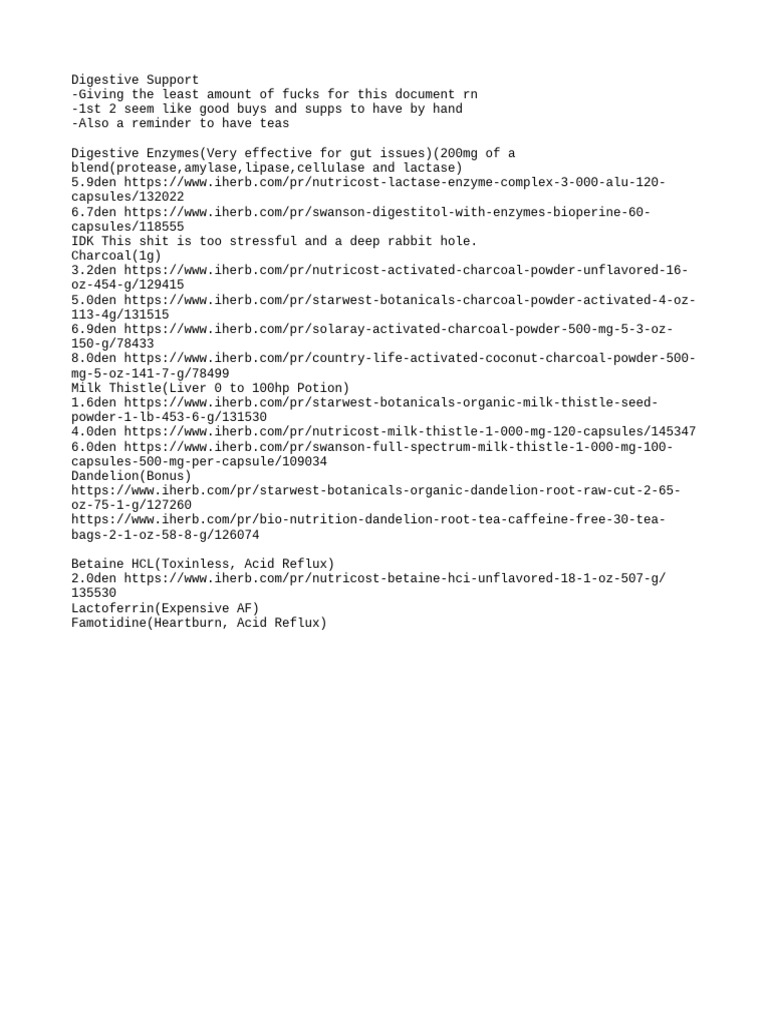 IHerb Digestion | PDF