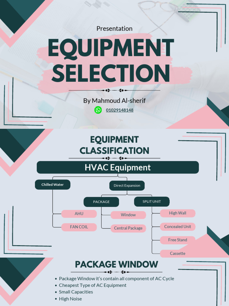 Equipment Selection | PDF | Building Technology | Continuum Mechanics