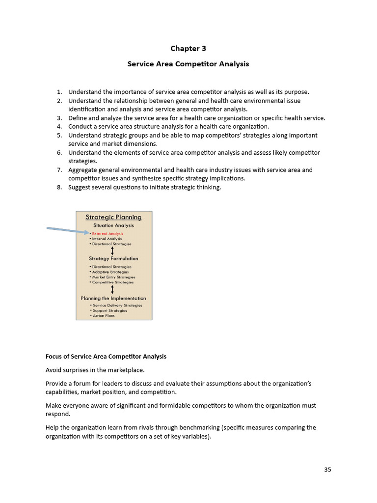 Chapter 3 - Service Area Competitor Analysis | PDF | Business Economics | Business