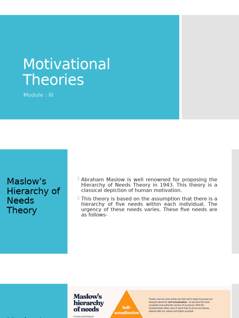 Motivational Theories | PDF | Leadership | Motivational