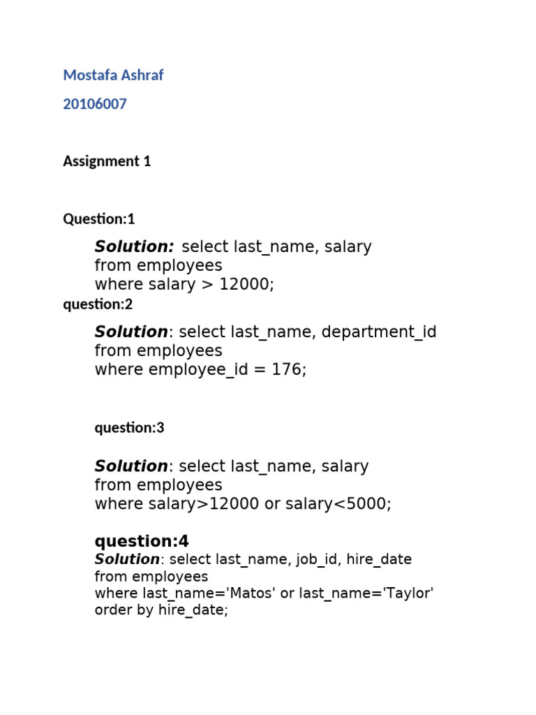 Assignment 1 Adv Database Copy | PDF