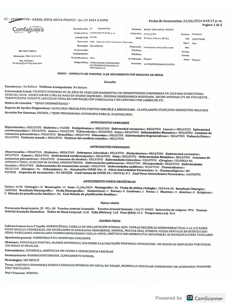 Ginecología Karol Arcia | PDF