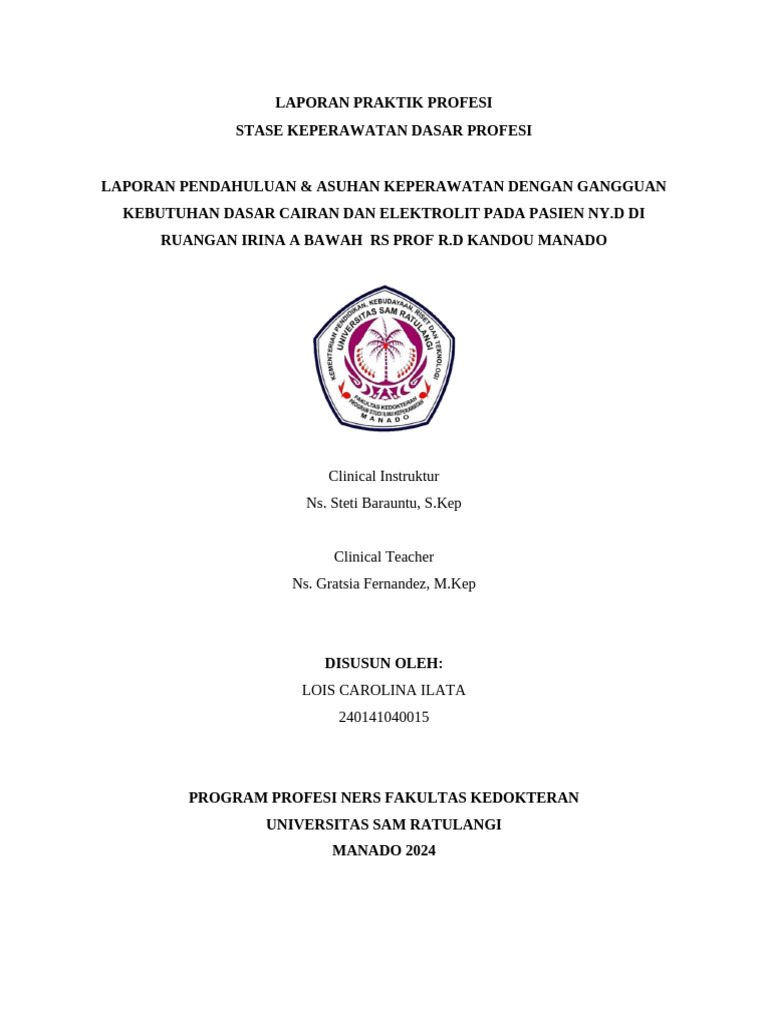 KDP - Irina A Bawah - Cairan Dan Elektrolit | PDF