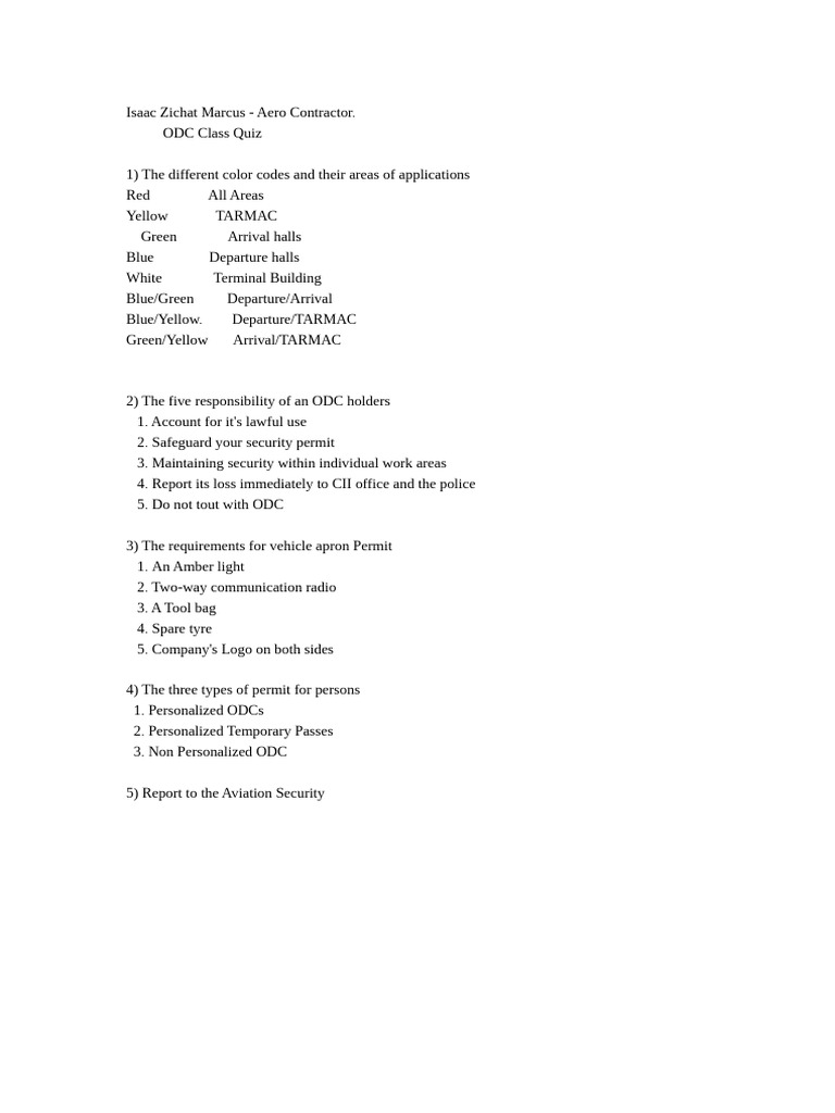 Aniemeka Uche David - Aero Contractor | PDF