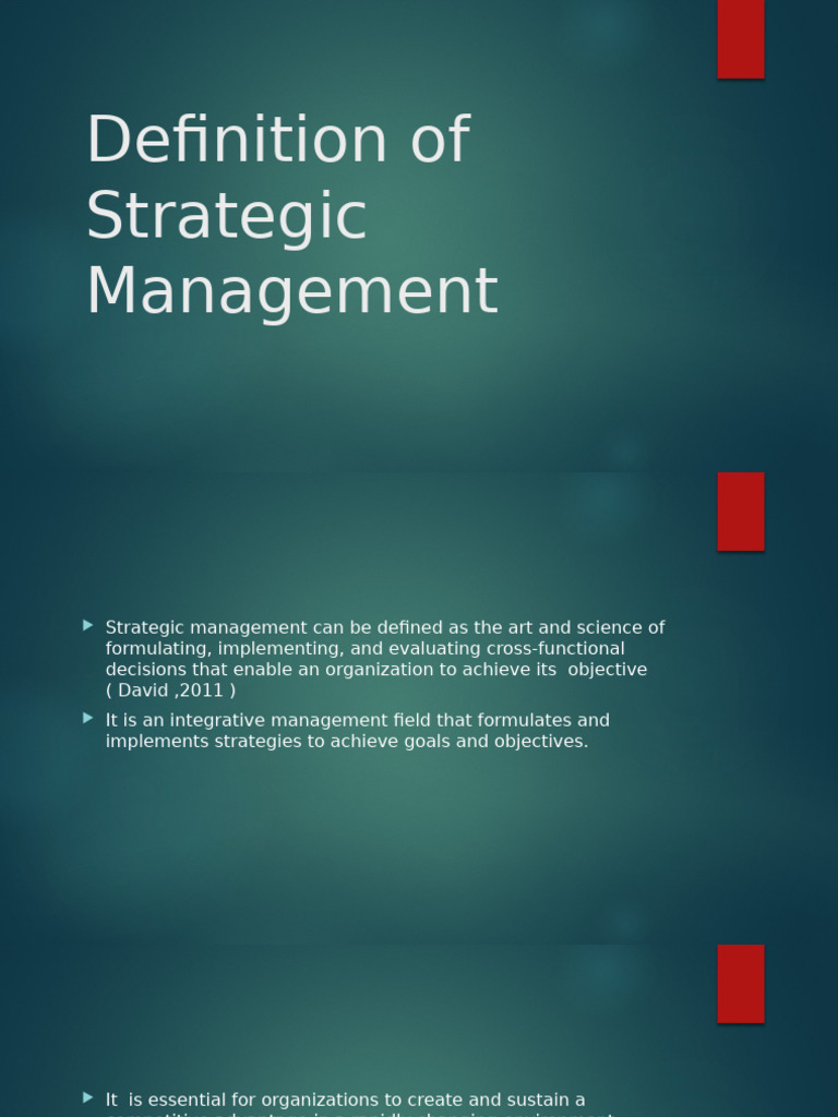Definition of Stategic MGT | PDF | Strategic Management | Economies