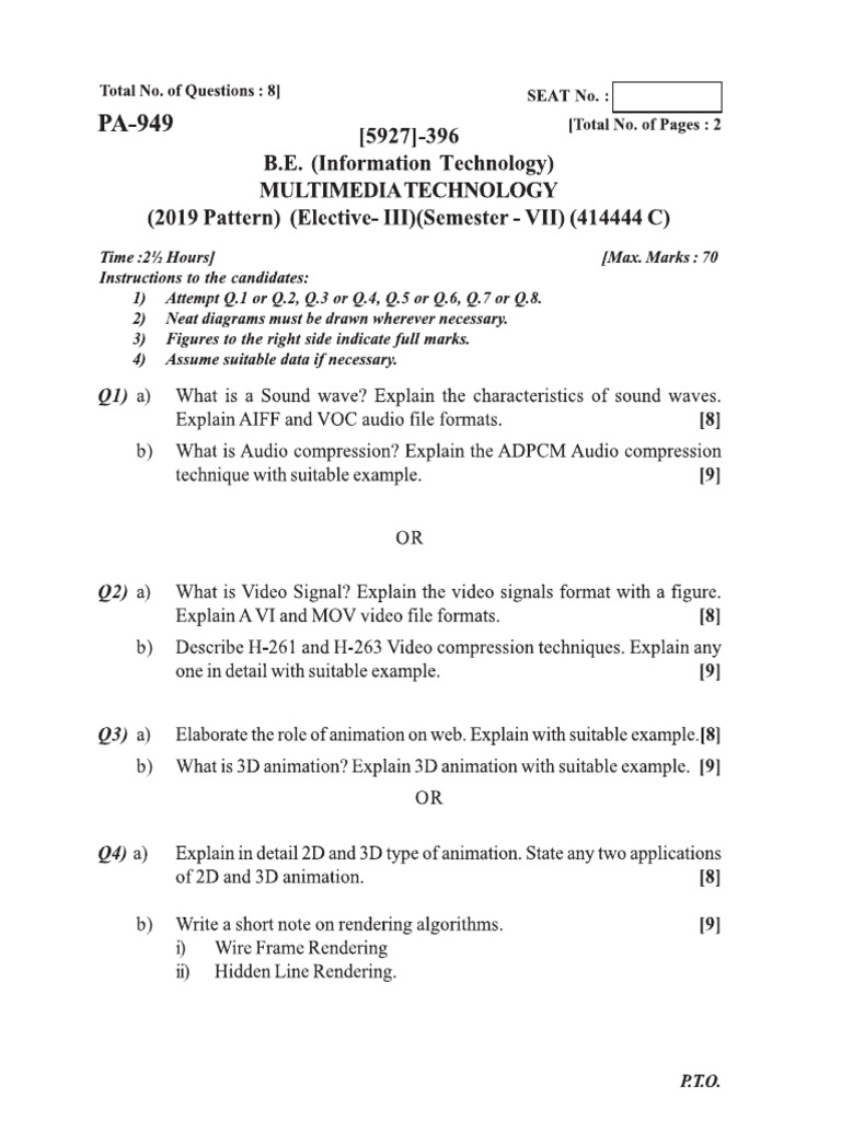 MT Endsem Question Paper October 2022 | PDF