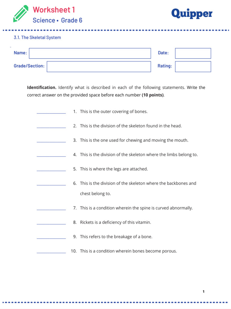 ME Sci 6 Q2 0301 WS1 | PDF