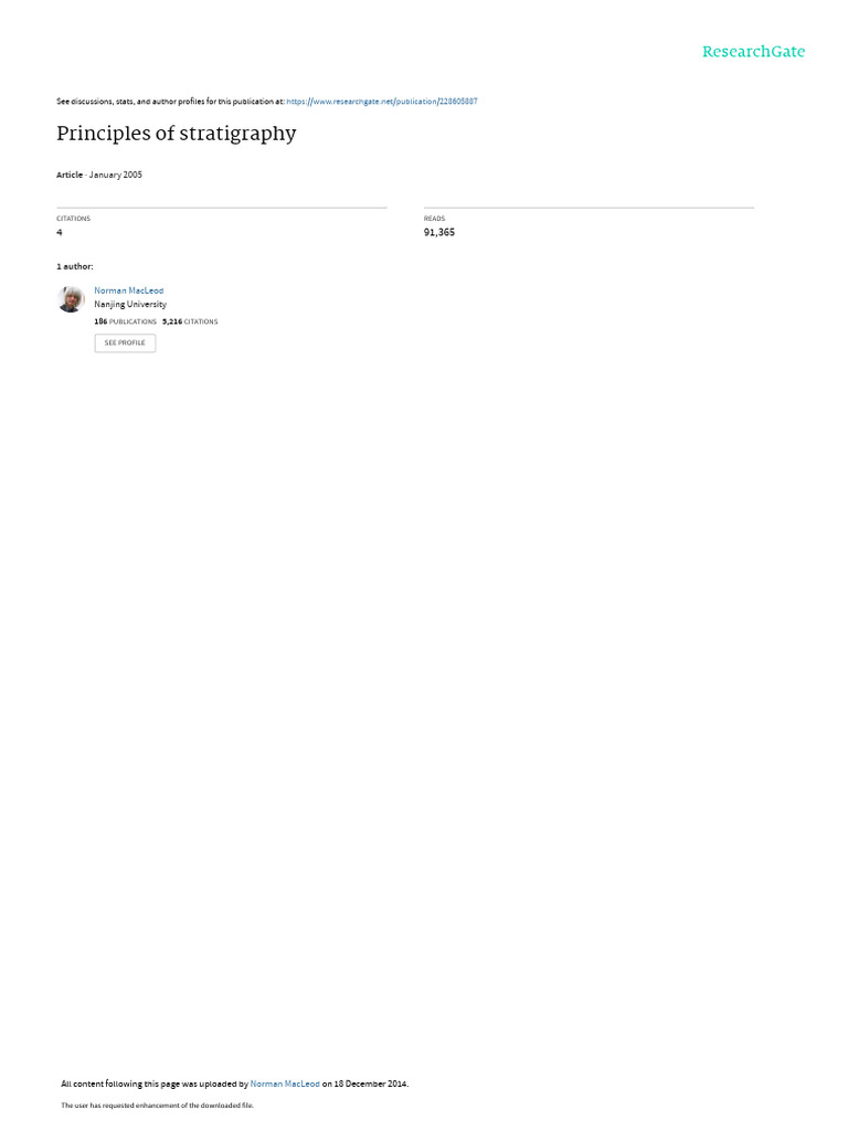 Principles of Stratigraphy Explained | PDF | Stratigraphy | Geologic ...