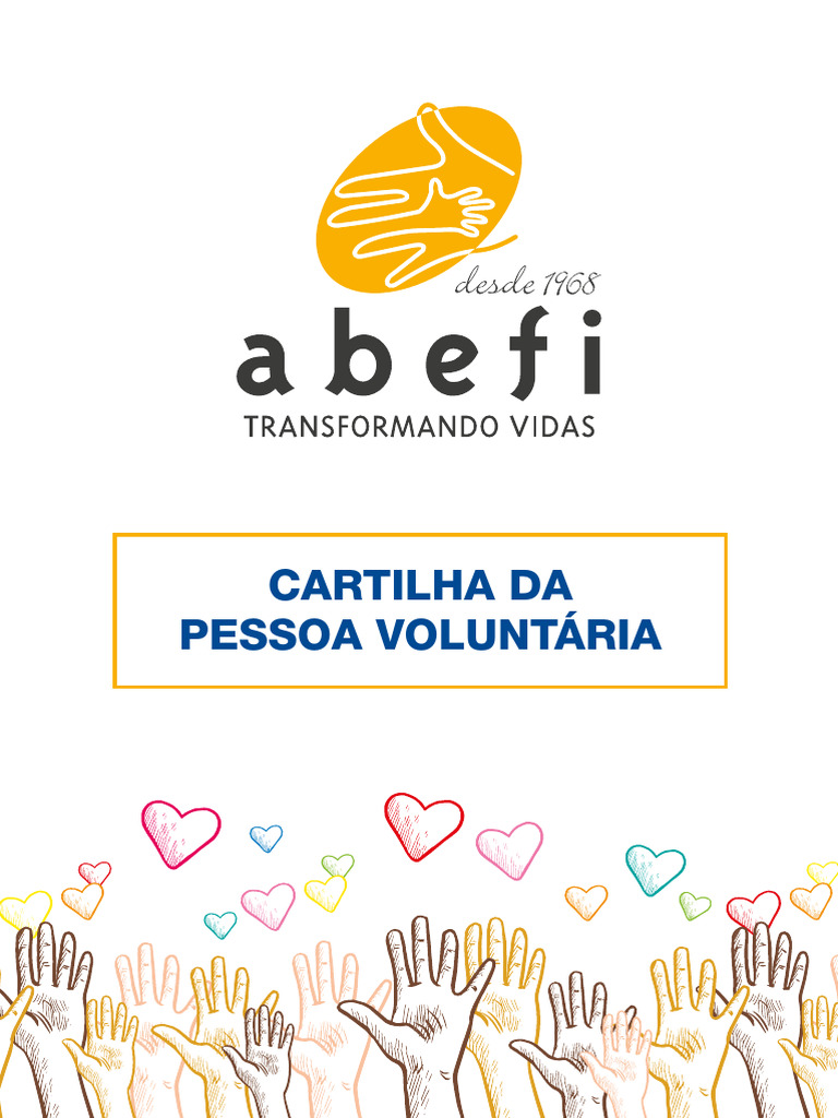 4 Cartilha Pessoa Voluntaria Abefi | PDF | Voluntariado | Pré-escola