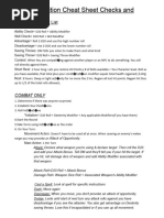 D&D 5e Combat Cheat Sheet | PDF | Dice | Tabletop Games