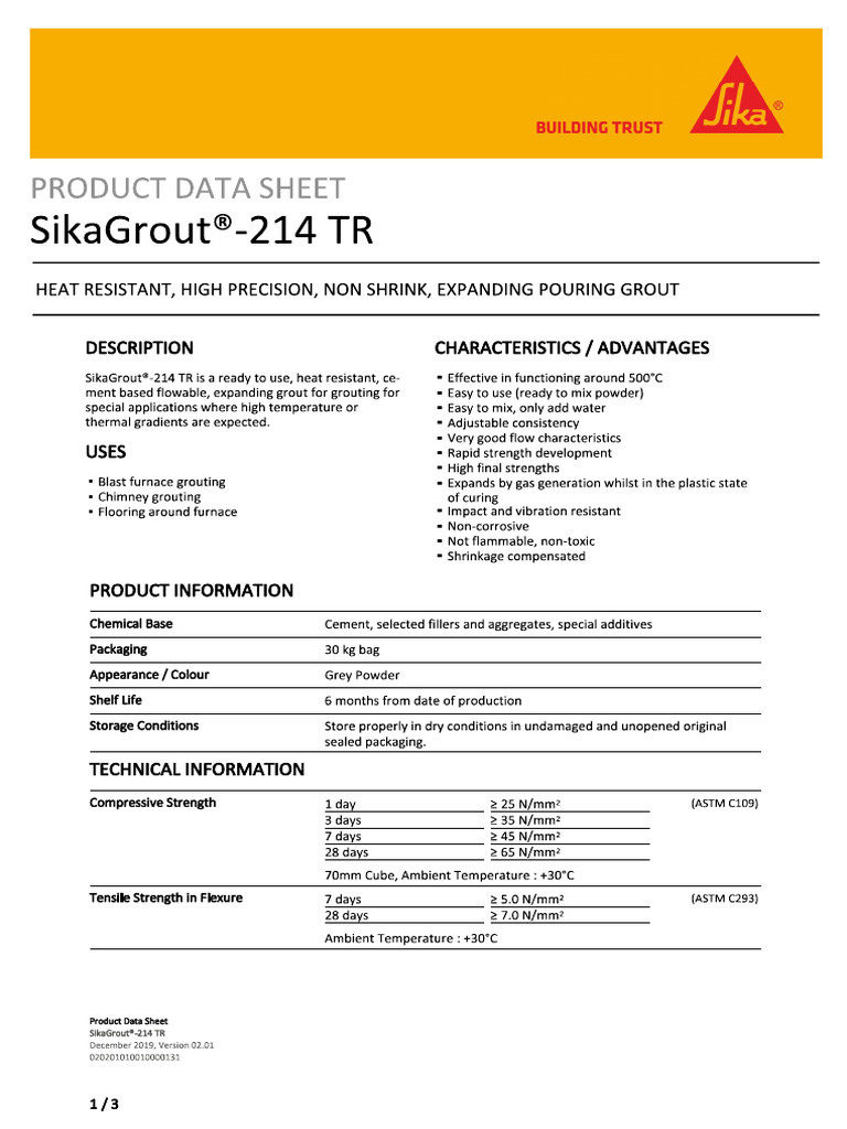 Sika GP2 For Data | PDF