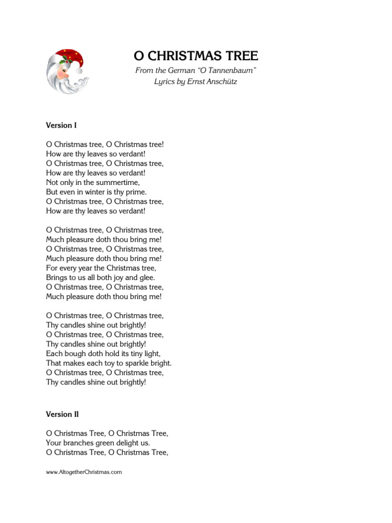 O Christmas Tree | PDF
