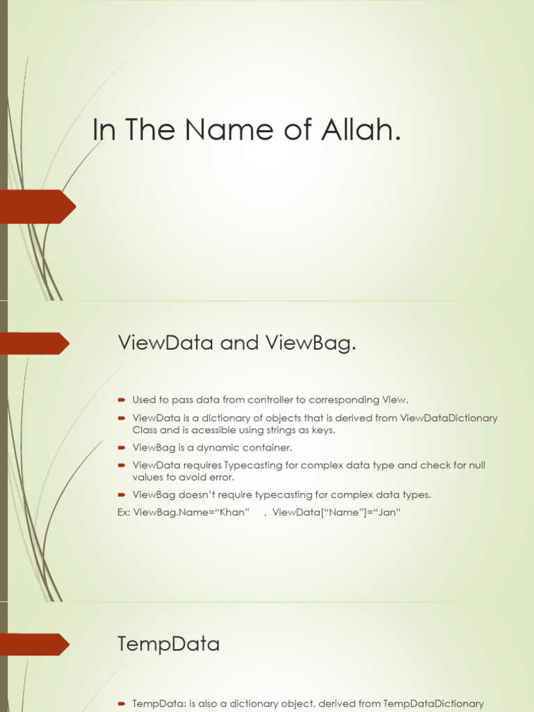 ASP.NET MVC Data Transfer Methods | PDF