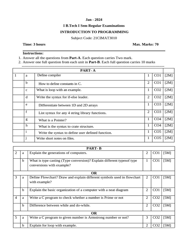 IP Prefinal-4 | PDF | Pointer (Computer Programming) | Integer (Computer Science)