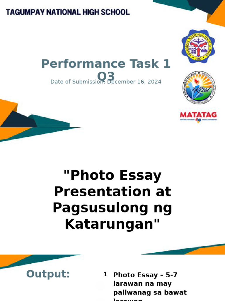 Performance Task 1 Q3 | PDF