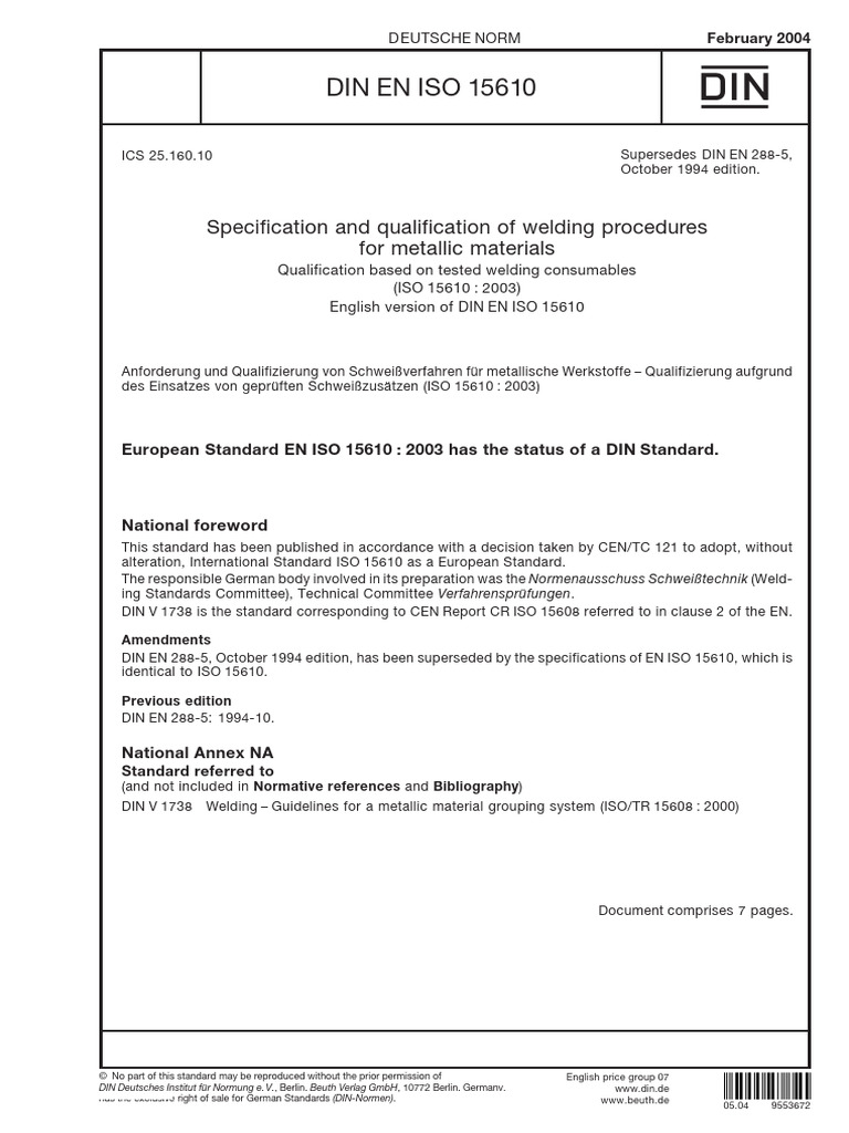ISO 15610_2004-Specification and qualification of welding procedures for metallic materials_Qua ...