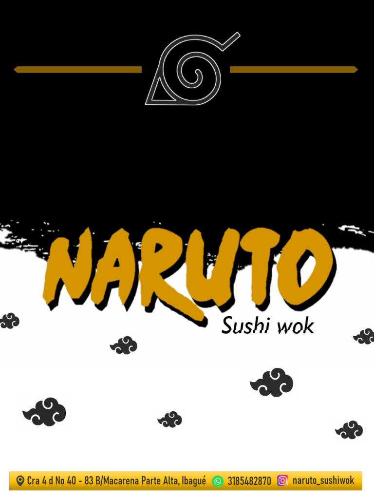Menu Naruto Sushi | PDF | Mariscos | Cocina occidental