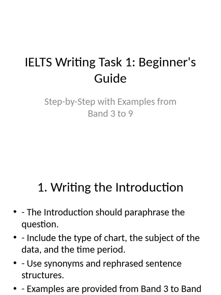 IELTS Writing Beginners Guide | PDF | Economies