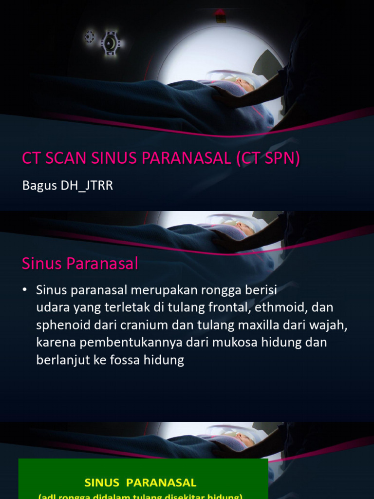 Prosedur dan Biaya CT Scan Sinus Paranasal | PDF