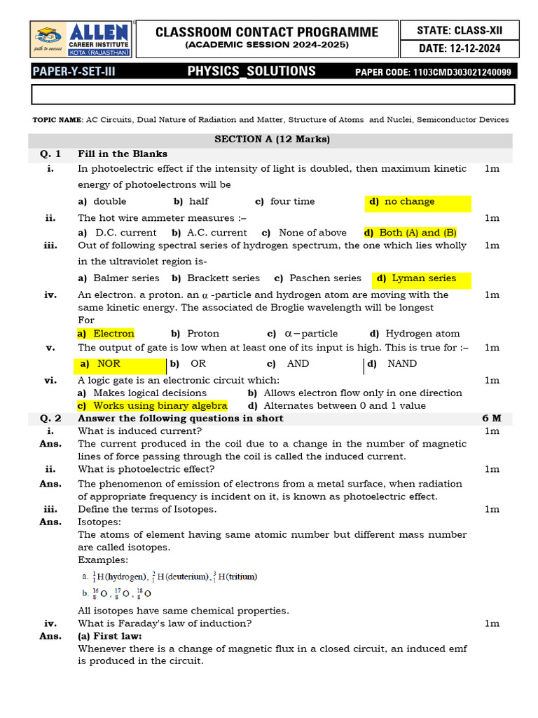 Enthuse-State Board - Unitwise Set III - Physics Solutions - Y-12!12 ...
