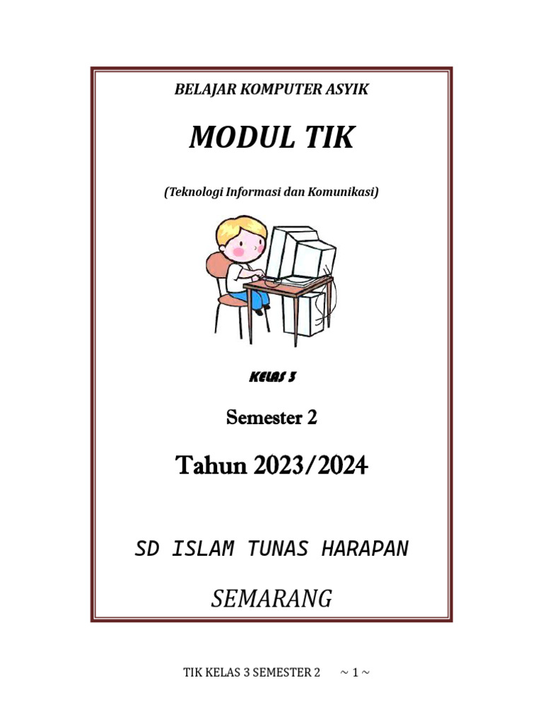 Modul Tik Kelas 3 Semester 2 2024 | PDF
