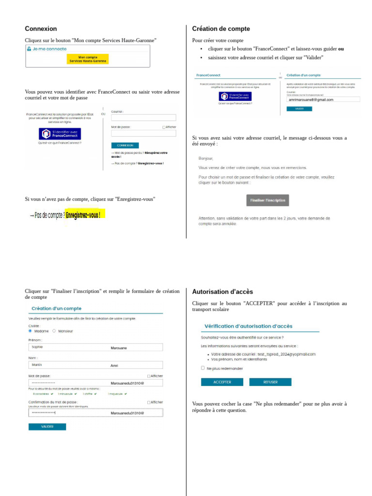 Procedure Connexion | PDF