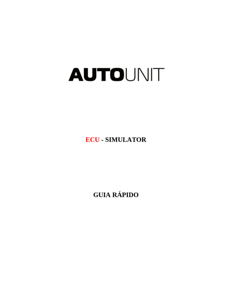 MANUAL ECU-SIMULATOR | PDF | Motores | Engenharia Elétrica