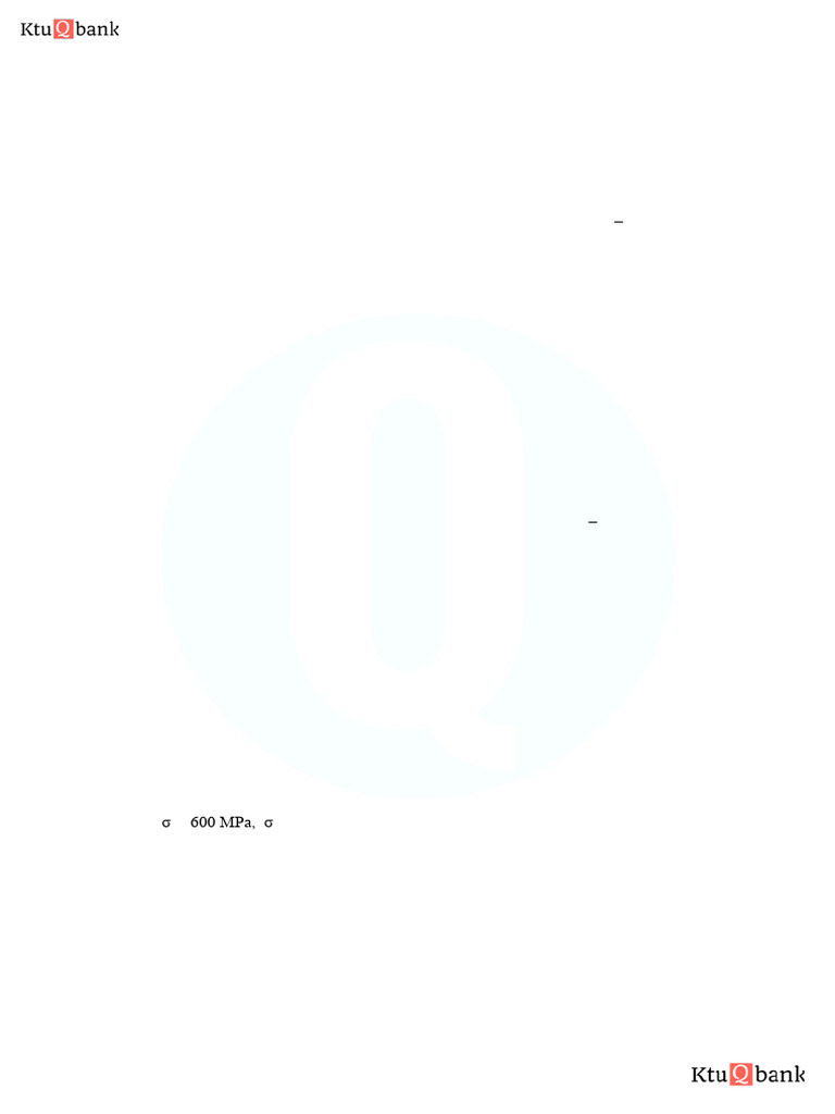 2019 May ME401-B - Ktu Qbank | PDF | Strength Of Materials | Screw