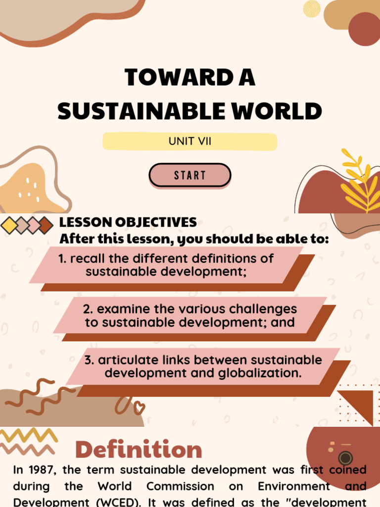 Toward A Sustainable World | PDF