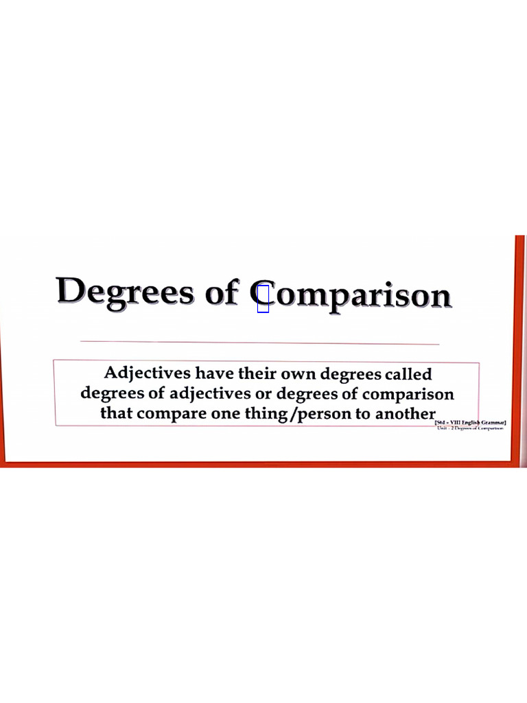 Degrees of Comparison PDF Download | PDF
