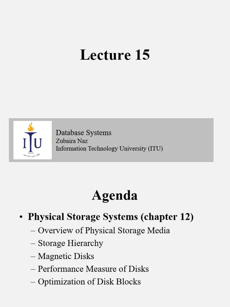 Lecture 15 Pdf Computer Data Storage Hard Disk Drive