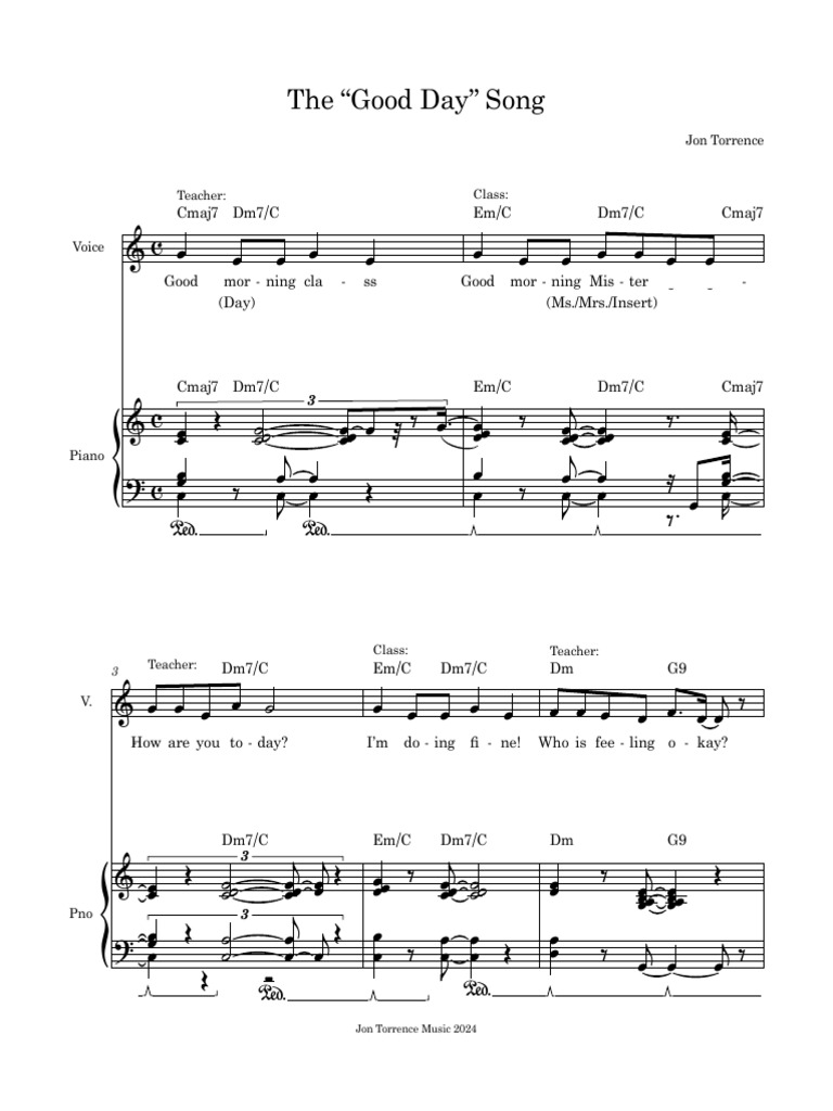 The Good Day Song | PDF