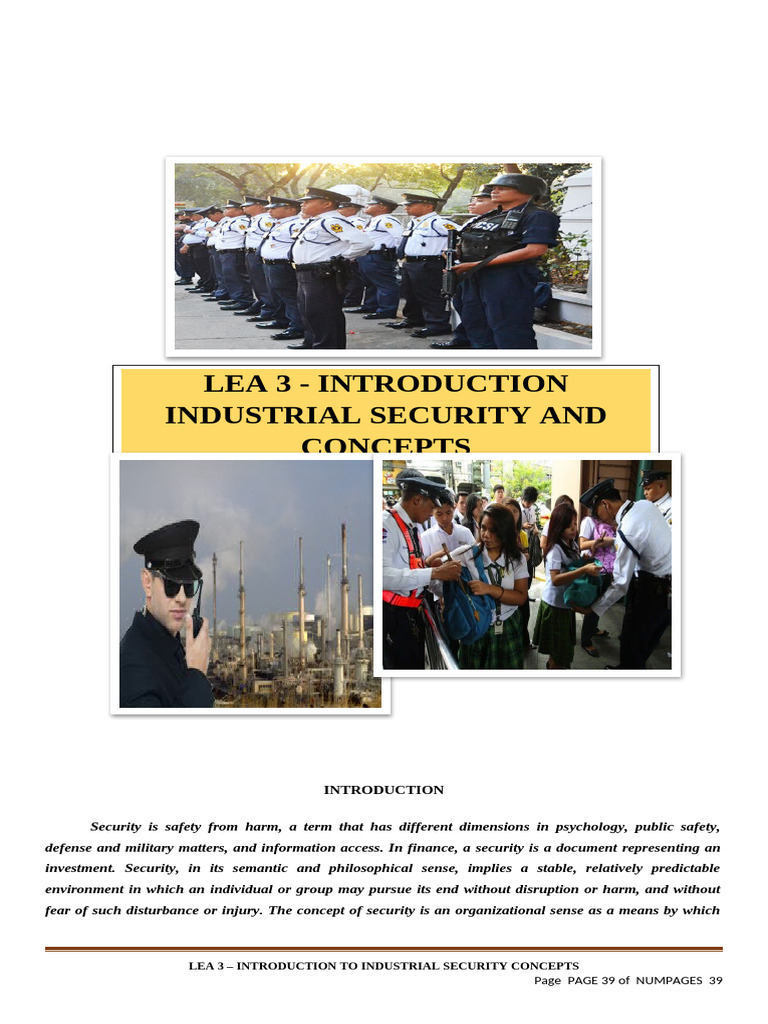 Introduction To Industrial Security Concept MZ | PDF | Bank Vault | Lighting