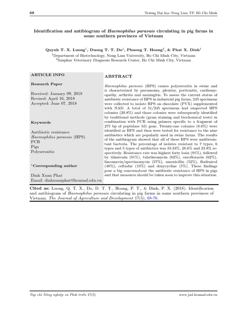 Báo Cáo KSD HPS Heo - Nonglam | PDF