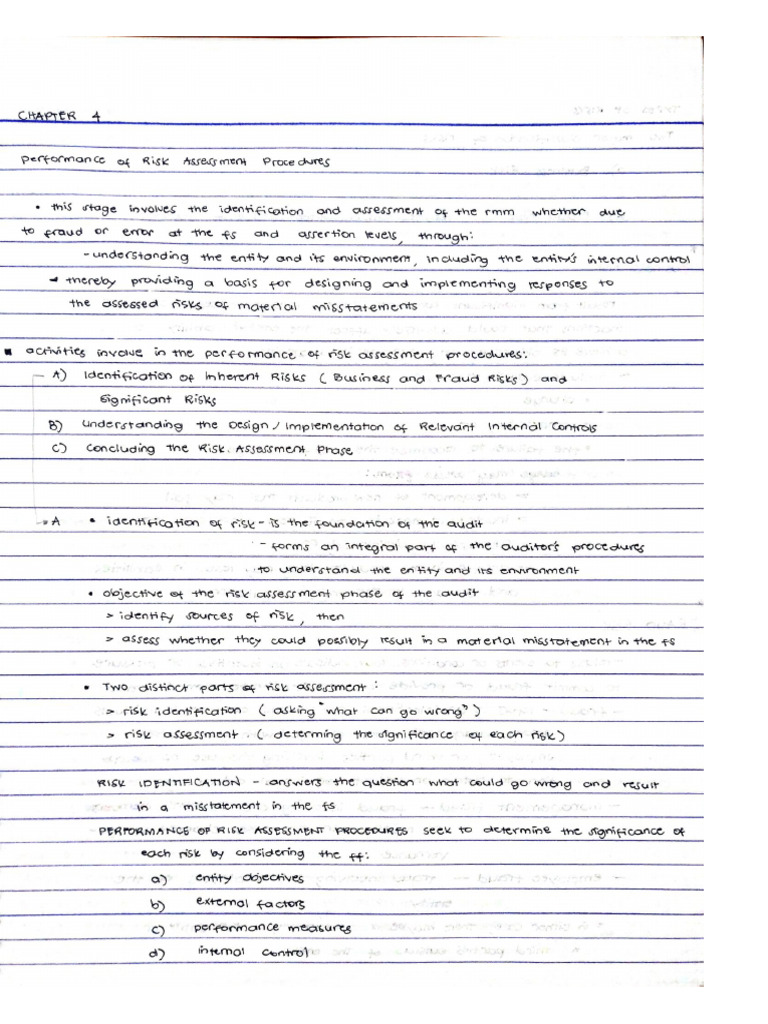 Performance of Risk Assessment | PDF