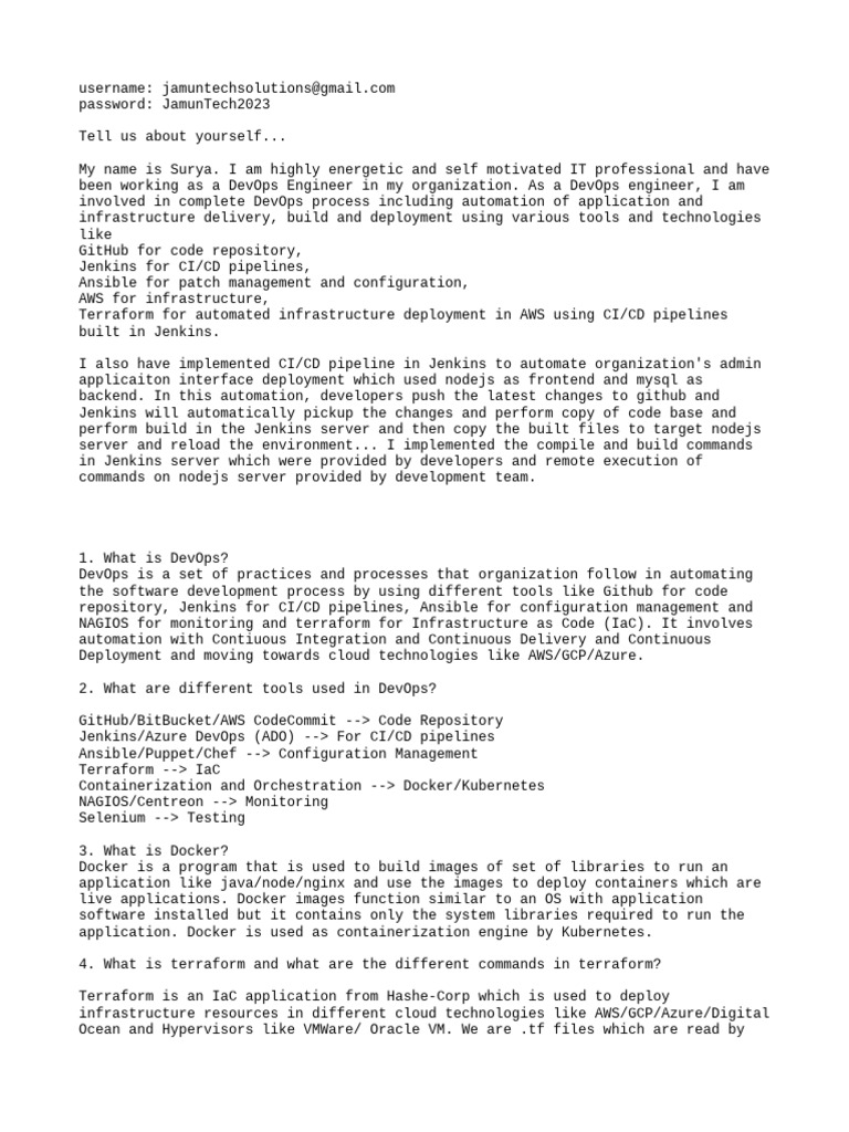 Interview Questions Preparations | PDF | Information Technology Management | Systems Engineering