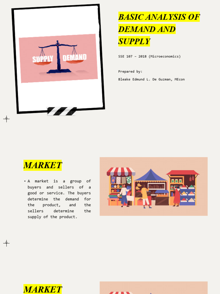 Microeconomics - Basic Analysis of Supply and Demand | PDF | Supply (Economics) | Demand