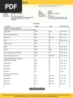 Blood Report PDF | PDF | White Blood Cell | Pathology