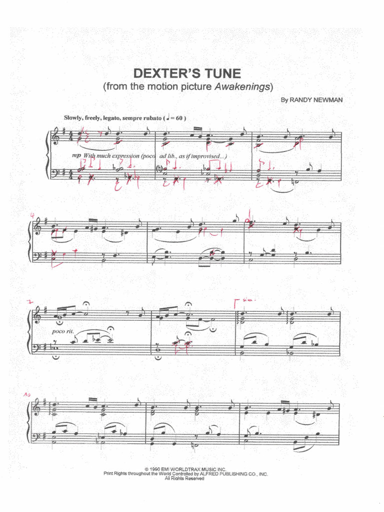 Newman, R. - Awakenings (Dexter's Tune) - Corrected | PDF