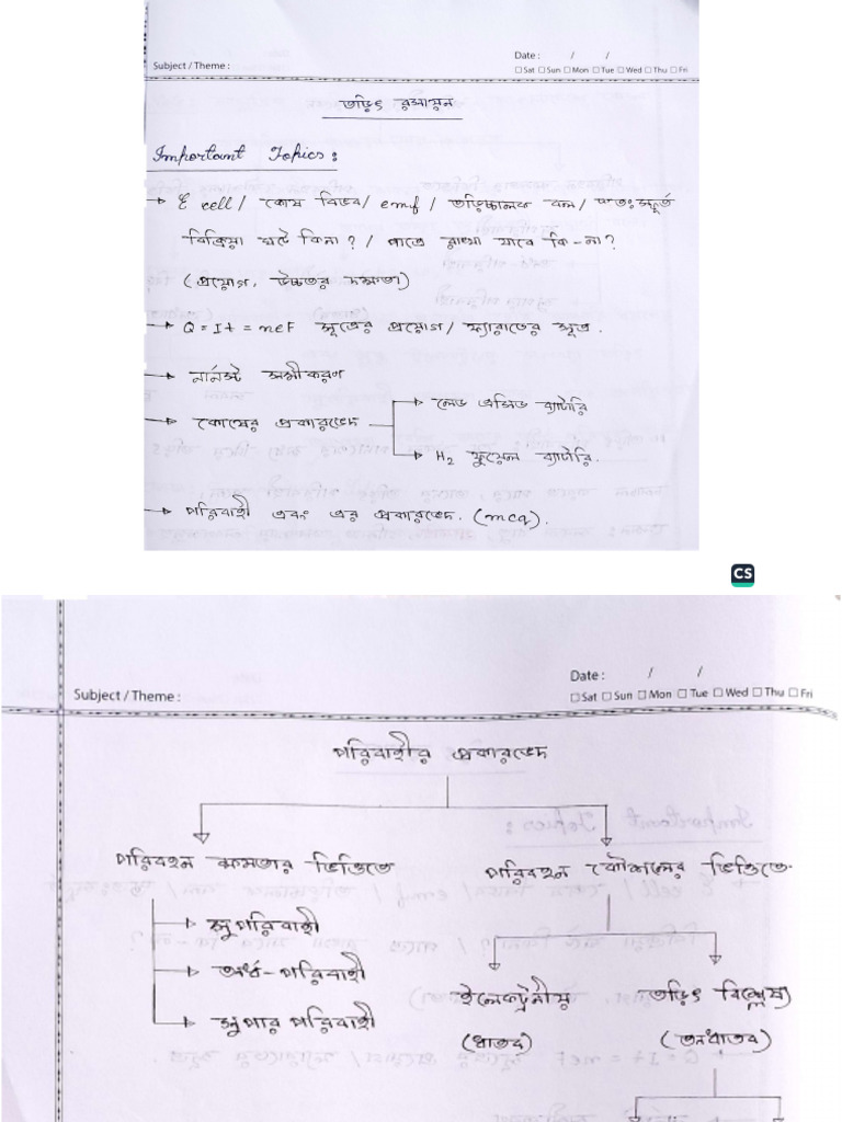 Chemistry (2nd Paper) Chapter-4 (Electro Chemistry) | PDF