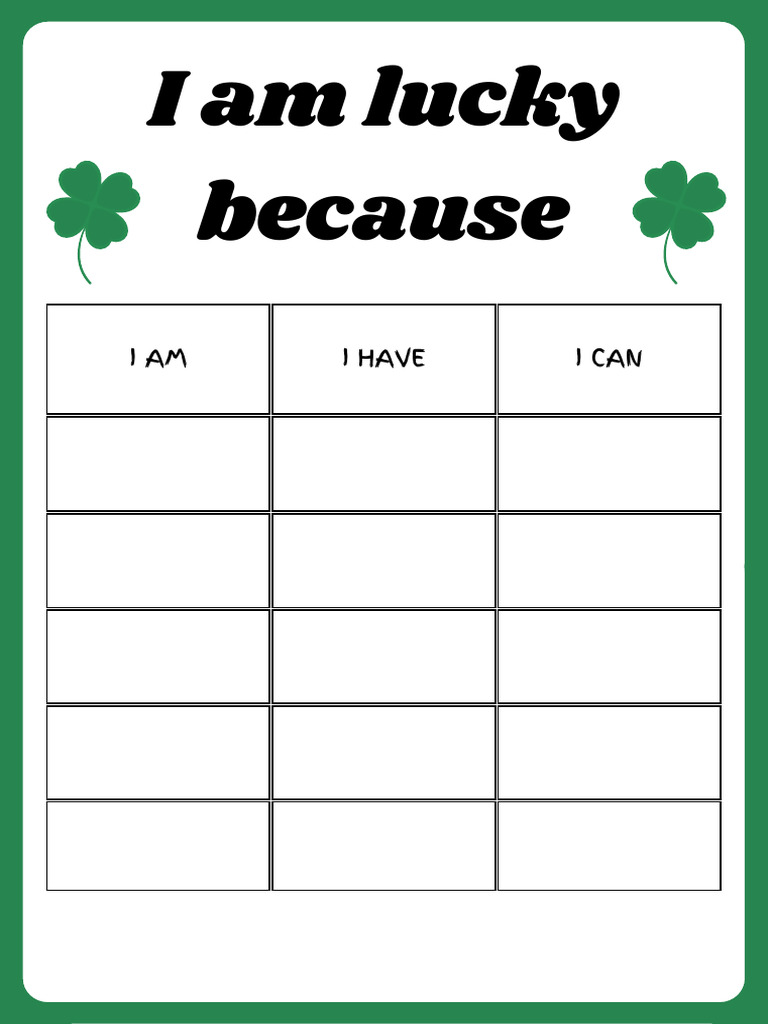 I Am Lucky Because | PDF