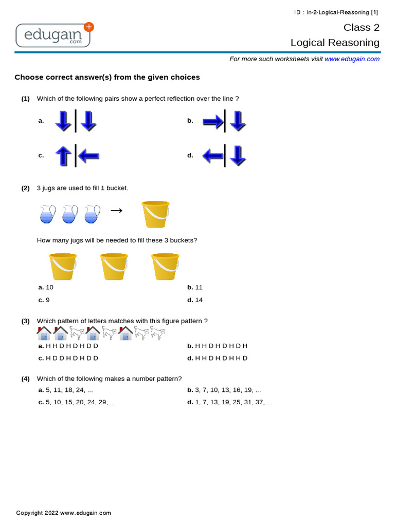 Grade 2 Logical Reasoning in | PDF | Geometry | Euclidean Geometry