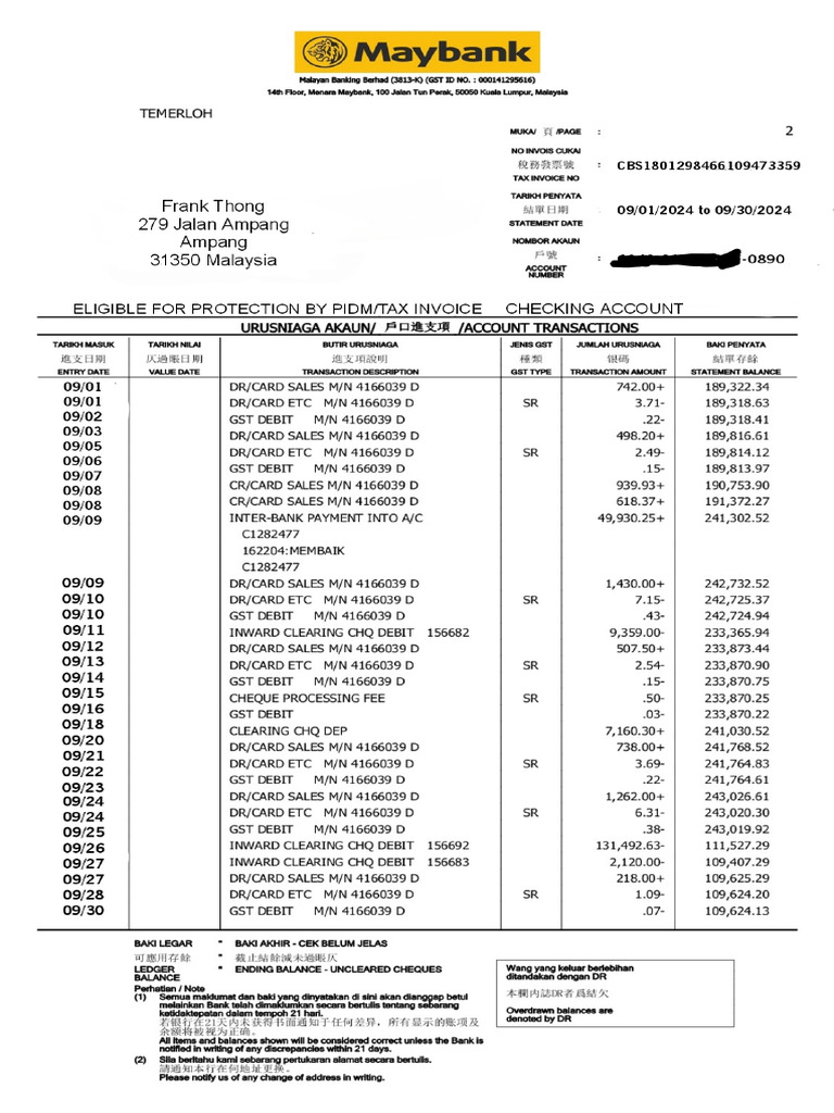 My Bank Statement | PDF