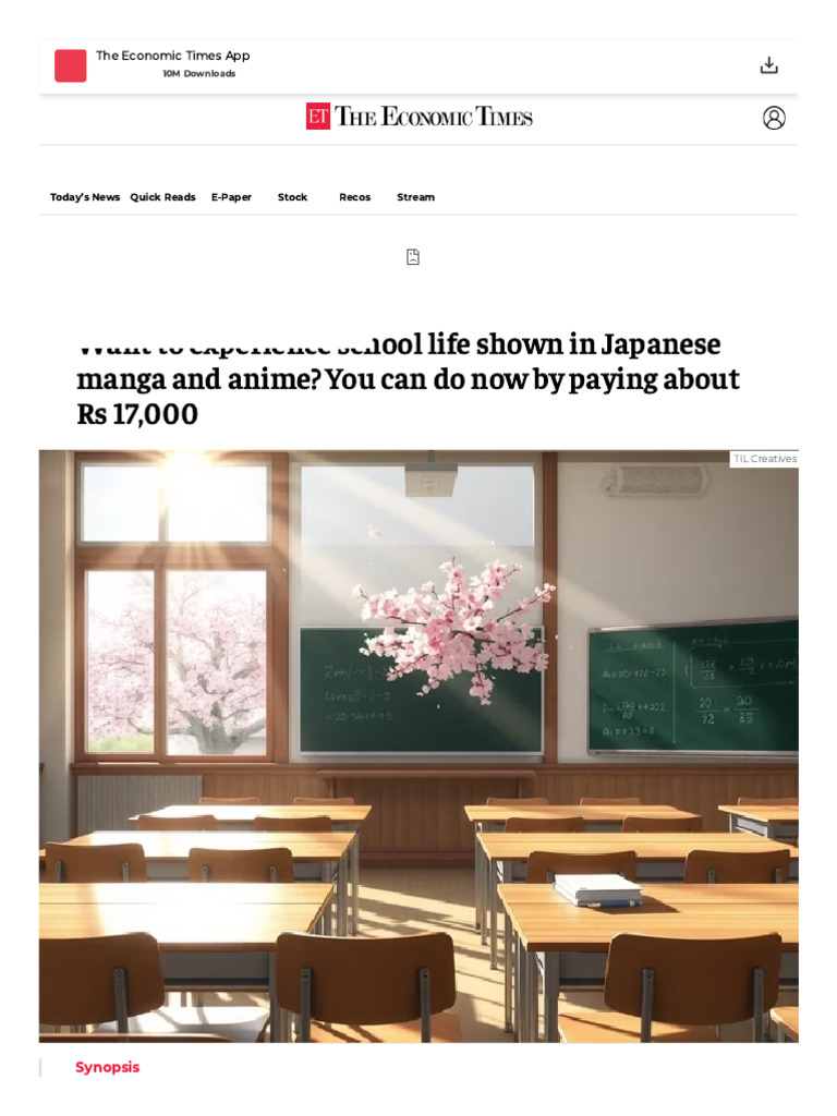 Want To Experience School Life Shown in Japanese Manga and Anime - You ...