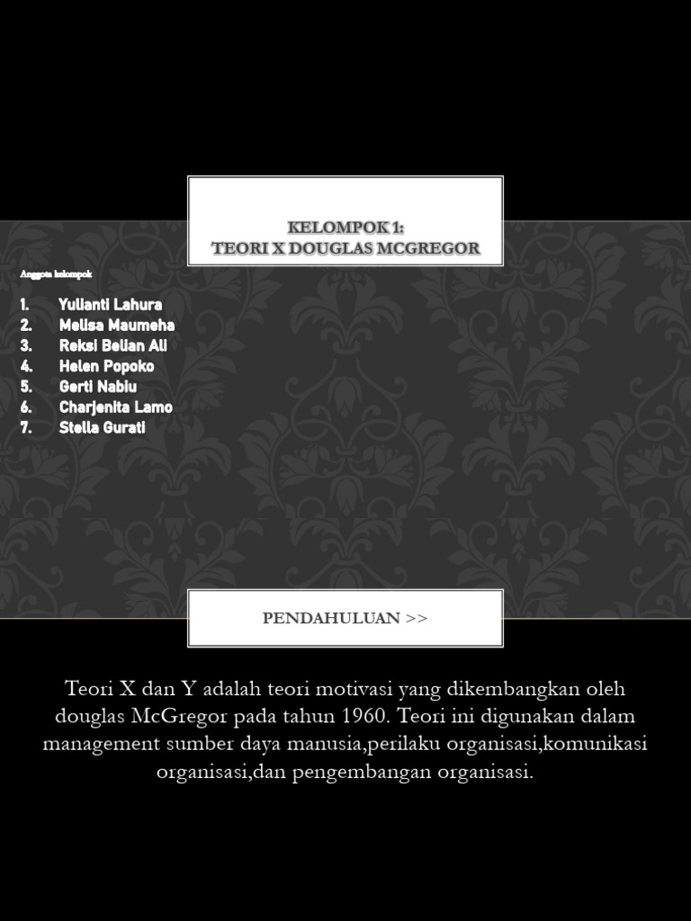 Teori X Douglas McGregor | PDF